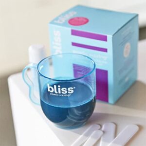 Bliss Poetic Waxing At Home Wax Kit - 5.3 Fl Oz - Microwavable Stripless Wax Hair Removal Kit - Fragrance Free - Safe for All Skin Types - 6 PC Set