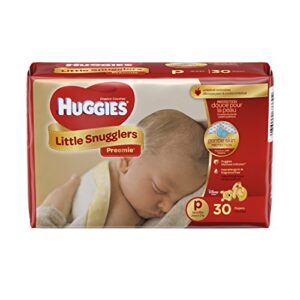 huggies gentle care preemies diapers, size p, 30-count