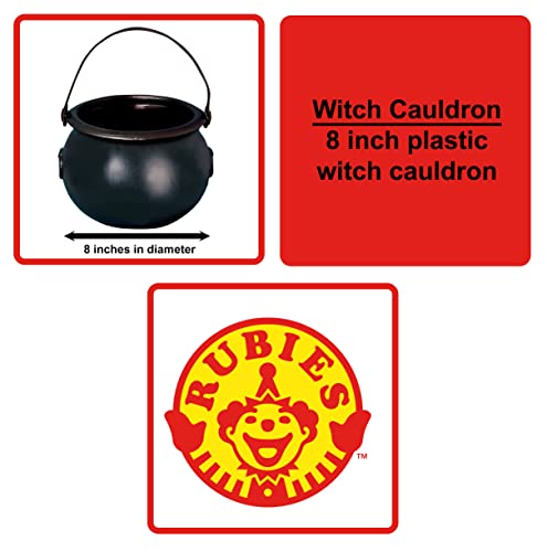 Rubie's unisex adult Plastic Witch Kettle Costume Accessory, Black, One Size US