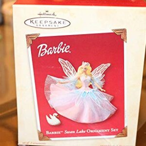 Hallmark 2003 Keepsake Ornament Barbie Swan Lake Ornament Set QXI8447