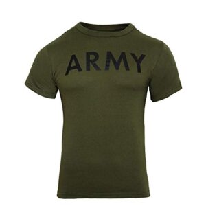 Rothco P/T T-Shirt, Army/Olive Drab, Medium