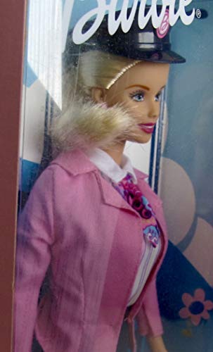 BARBIE TRAVEL TRAIN FUN w Barbie Doll, Carry On BAG, & Apron (2001)