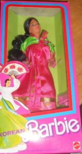 korean barbie doll dolls of the world collection 1987 mattel #4929