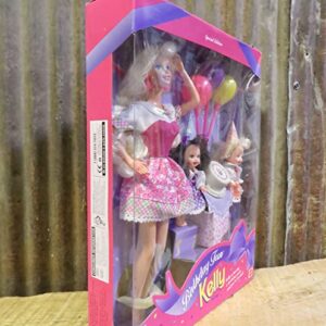 Barbie Birthday Fun KELLY Giftset Special Edition w Barbie, Kelly & Chelsea Dolls & Accessories (1996)