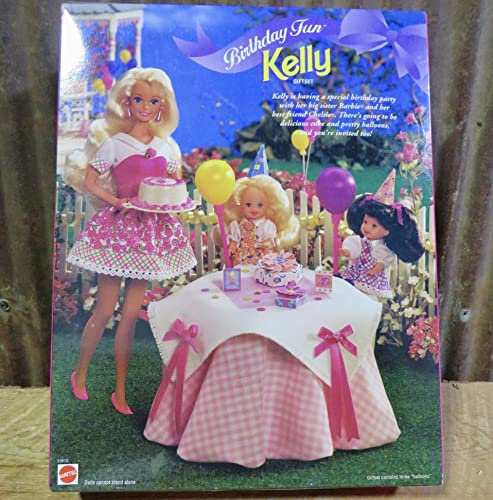 Barbie Birthday Fun KELLY Giftset Special Edition w Barbie, Kelly & Chelsea Dolls & Accessories (1996)