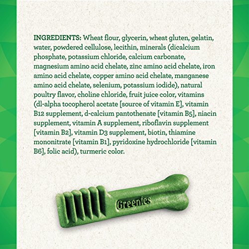 GREENIES Original Petite Natural Dog Dental Care Chews Oral Health Dog Treats, 27 oz. Pack (45 Treats)