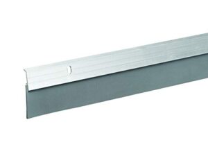 frost king a79/36h premium aluminum and reinforced rubber door sweep 2-inch by 36-inch, brushed chrome