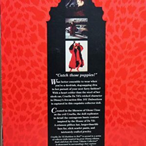 Barbie Cruella De Vil Ruthless in Red Great Villains 101 Dalmatian Doll