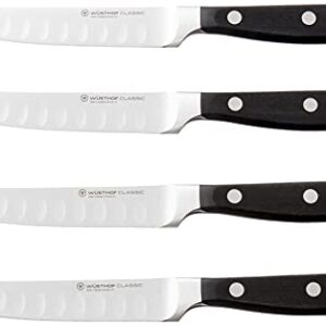 WÜSTHOF Classic 4-Piece Hollow Edge Steak Knife Set