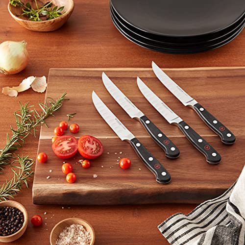 WÜSTHOF Classic 4-Piece Hollow Edge Steak Knife Set