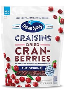 ocean spray craisins dried cranberries, original, 48 ounce