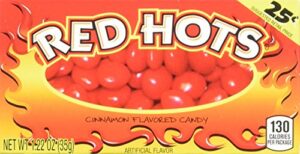 original red hots cinnamon candy 0.9 oz each 24 count