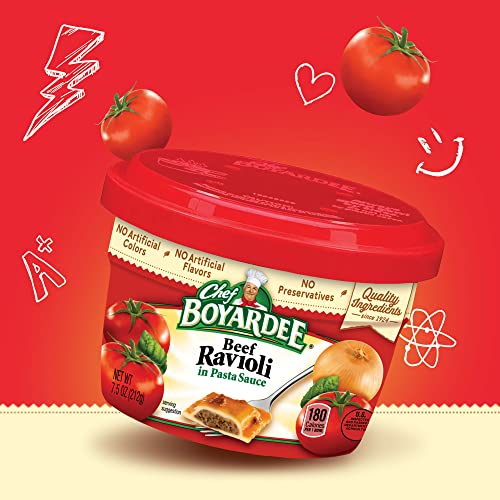 Chef Boyardee Beef in Pasta Sauce Ravioli, 7.5 Ounce (Pack of 12)