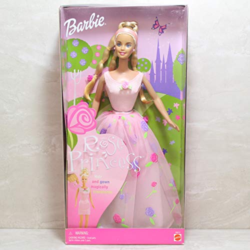 Rose Princess Barbie Hair and Gown Magically Transform