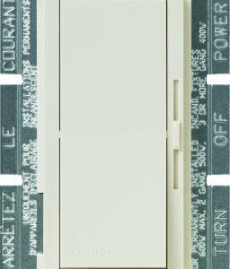 Lutron Diva Dimmer Switch for Incandescent Bulbs, 1000-Watt/Single-Pole Preset, DV-10P-LA, Light Almond