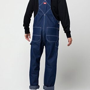 Dickies mens Bib overalls and coveralls workwear apparel, Indigo Rigid, 36W x 30L US