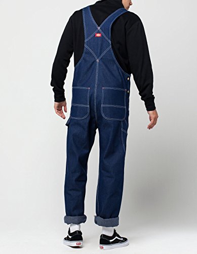 Dickies mens Bib overalls and coveralls workwear apparel, Indigo Rigid, 36W x 30L US