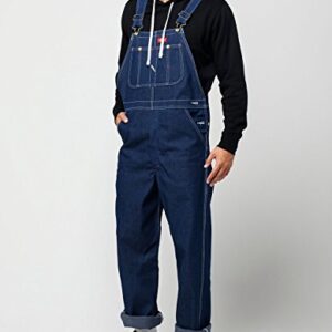 Dickies mens Bib overalls and coveralls workwear apparel, Indigo Rigid, 36W x 30L US