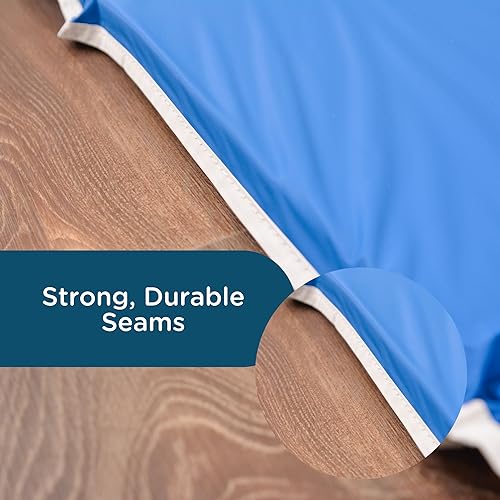 Children's Factory - CF400-052 1" Tough Duty Folding Blue Rest Mat for Toddlers & Kids, 4-Fold Daycare Sleeping Floor Mat, Portable Foam Napping Mats, 10 Pack