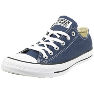 converse unisex chuck taylor all star low top navy sneakers - 9 b(m) us women / 7 d(m) us men