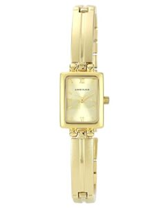 anne klein women's 10-5404chgb gold-tone dress watch