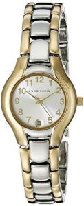 anne klein women's 10-6777svtt two-tone dress watch with an easy to read dial