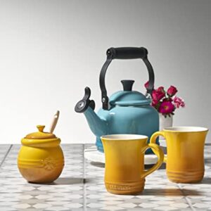 Le Creuset Enamel On Steel Demi Tea Kettle, 1.25 qt., Caribbean