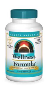 source naturals wellness formula bio-aligned vitamins & herbal defense for immune system support - dietary supplement & immunity booster - 120 capsules