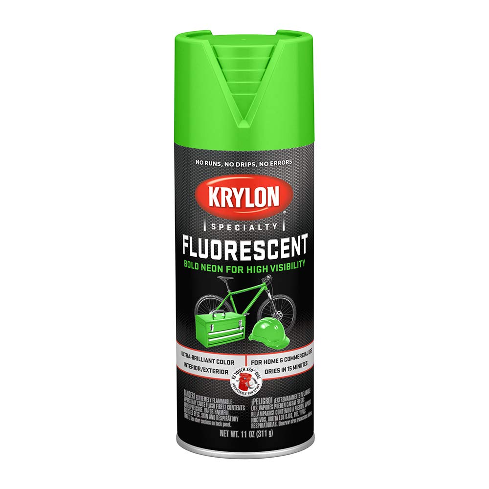 Krylon 3106 Aerosol Paint, 11 oz, Green, Pack of 1