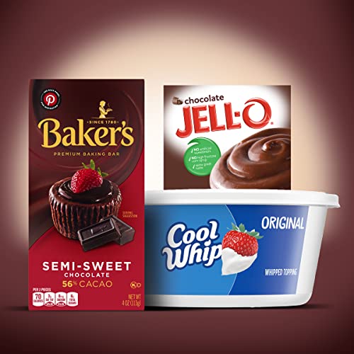 Jell-O Chocolate Instant Pudding & Pie Filling Mix, 5.9 oz Box, As Seen on TikTok