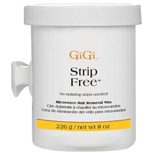 gigi strip free microwave formula hair removal wax, 8 oz