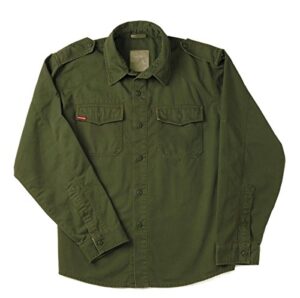 rothco vintage bdu shirt, olive drab, medium