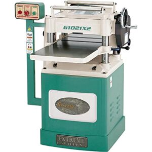 grizzly industrial g1021x2-15" 3 hp extreme series planer w/helical cutterhead