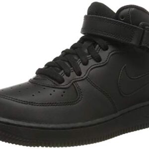 Nike Mens Air Force 1 Basketball Shoe, Black/Black, 12