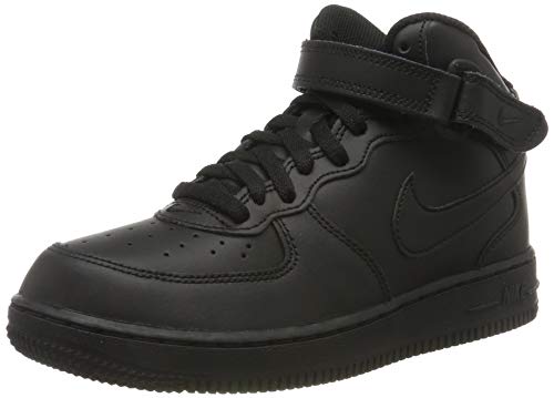 Nike Mens Air Force 1 Basketball Shoe, Black/Black, 12