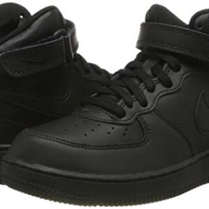 Nike Mens Air Force 1 Basketball Shoe, Black/Black, 12