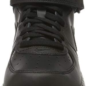 Nike Mens Air Force 1 Basketball Shoe, Black/Black, 12