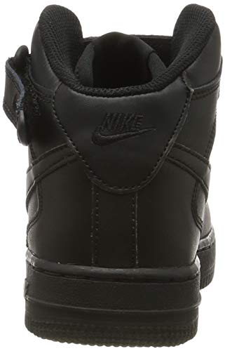 Nike Mens Air Force 1 Basketball Shoe, Black/Black, 12