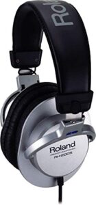 roland studio quality monitoring headphones (rh-200s),silver