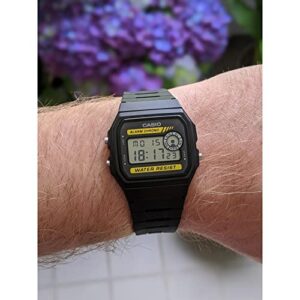 Casio F-94Wa-9Dg Men's Digital Multi-Function Black Rubber Watch