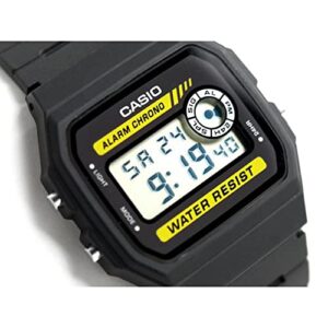 Casio F-94Wa-9Dg Men's Digital Multi-Function Black Rubber Watch