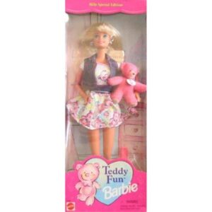 barbie - teddy fun barbie doll - hills special edition - 1996 mattel