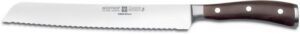 wusthof ikon bread knife, 9", brown