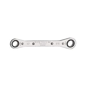 klein tools 68202 ratcheting box wrench 1/2-inch x 9/16-inch with reverse ratcheting and chrome plated finish