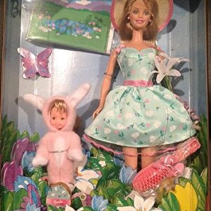 Barbie Easter Egg Party and Kelly Gift Set + Fun Easter Scene with Re-Usable Vinyl Stickers