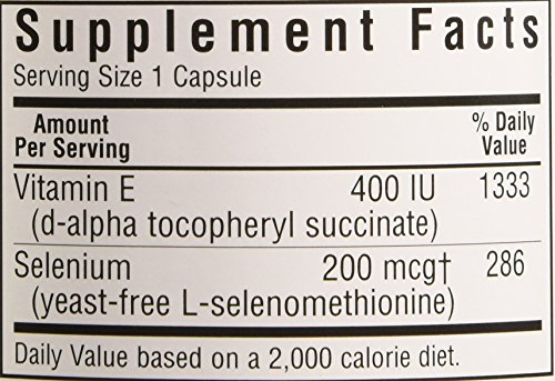 BlueBonnet Dry E-400 IU Plus Selenium Vegetarian Capsules, 120 Count, White