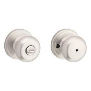 kwikset 97300-829 juno privacy knob, pack of 1, satin nickel