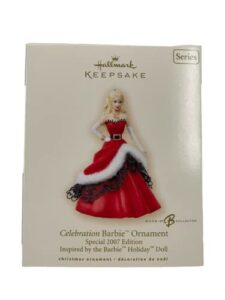 barbie 2007 hallmark holiday celebration barbie #8 ornament