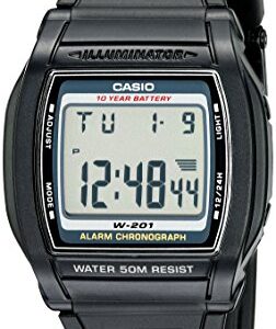 Casio Men's W201-1AV Chronograph Water Resistant Watch