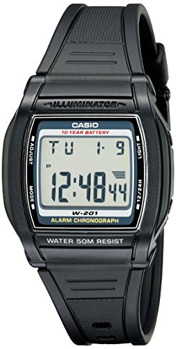 Casio Men's W201-1AV Chronograph Water Resistant Watch